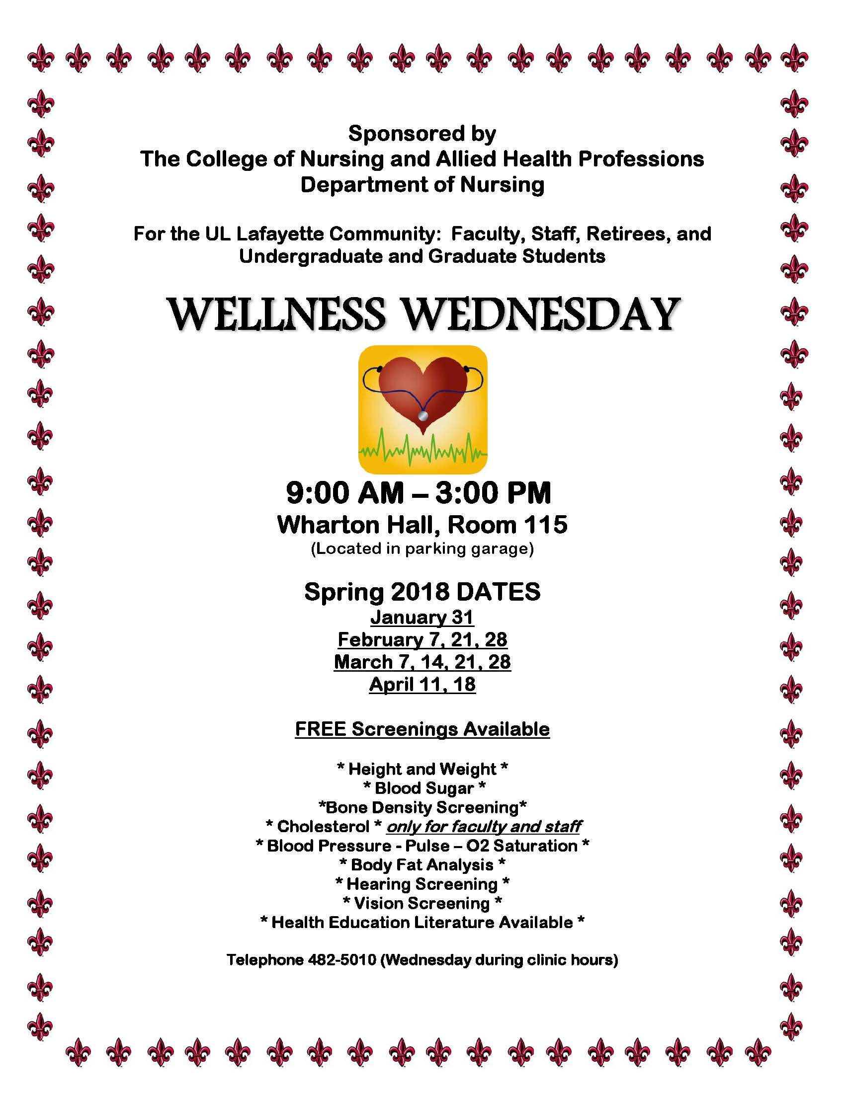 Wellness Wednesday | College of Nursing & Allied Health Professions