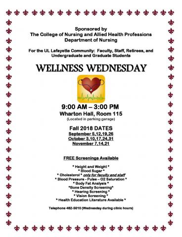 Wellness Wednesday | Department of Nursing